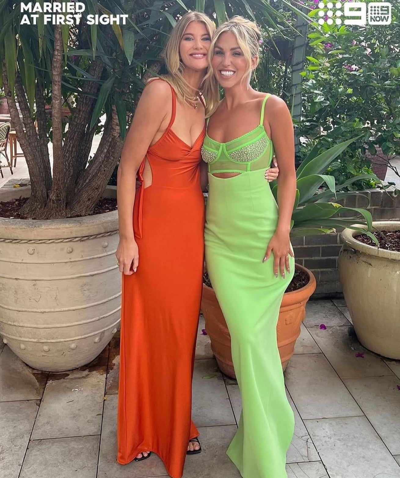 RACHEL GILBERT (green) Hartley diamonte gown | Rent My Style Boutique